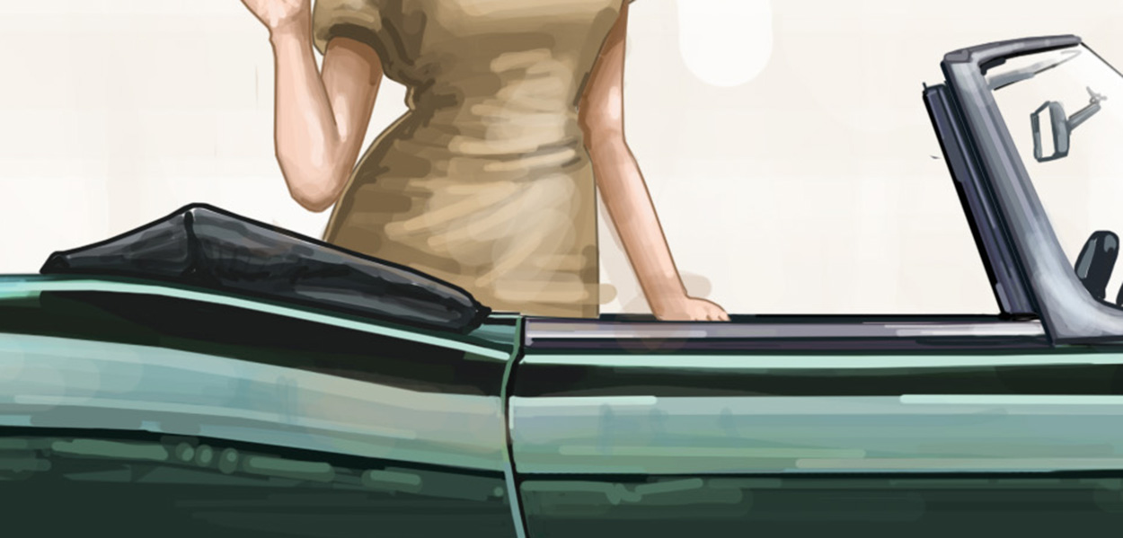 E-Type colour test detail – Caught in my headlights