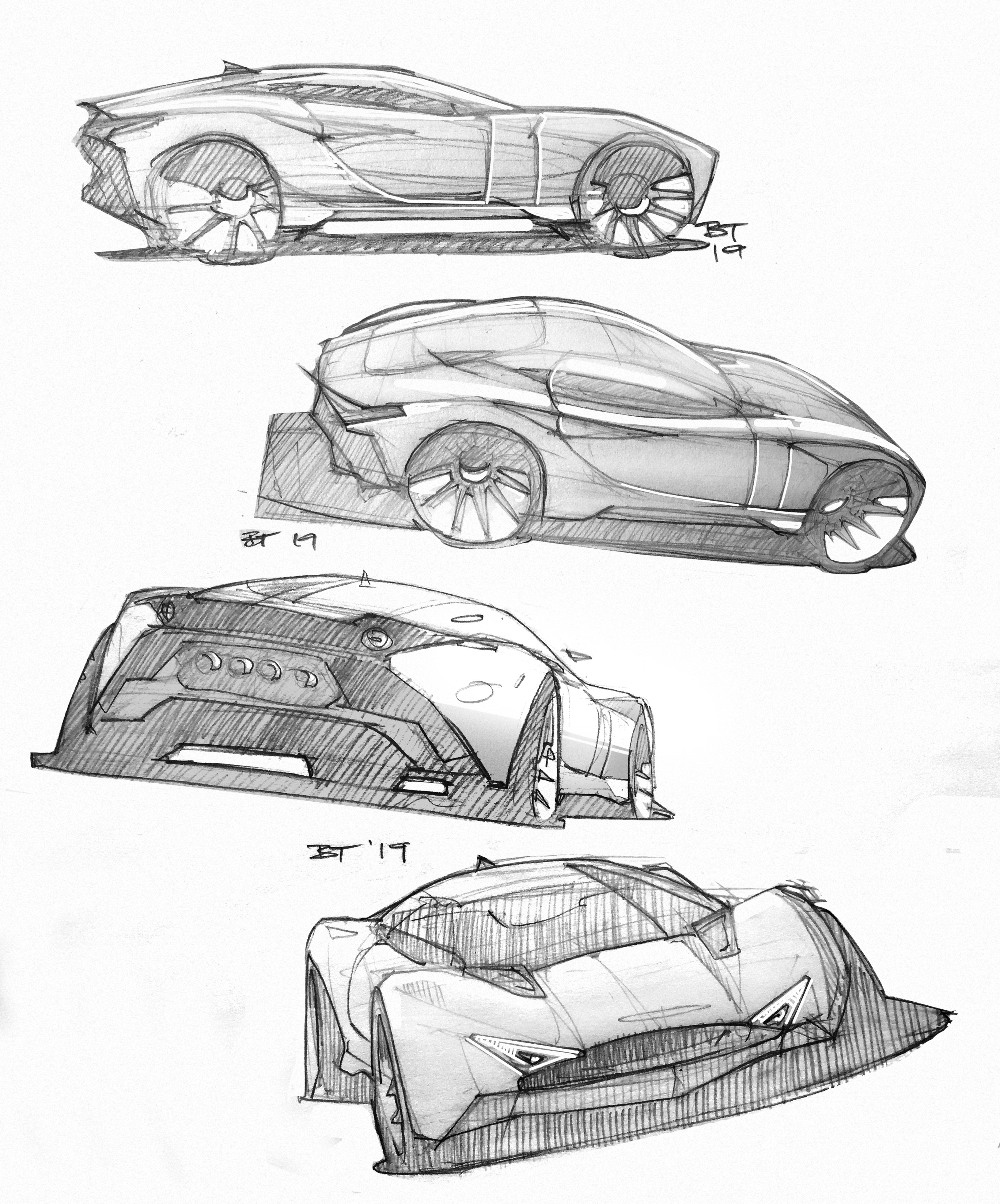 Concept Sketches – Caught in my headlights