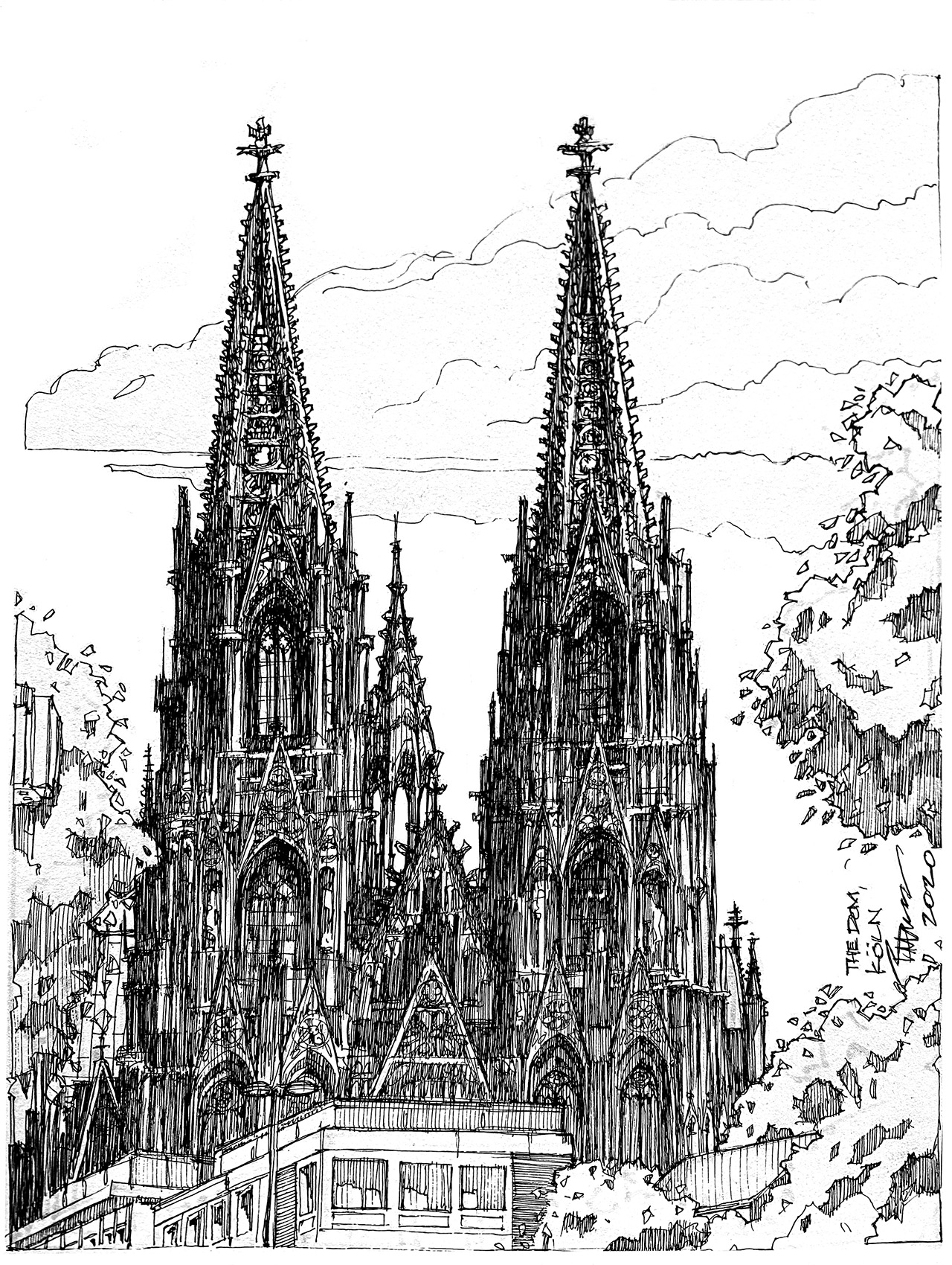 Caught in my headlights – Bruce Thomson's Sketches