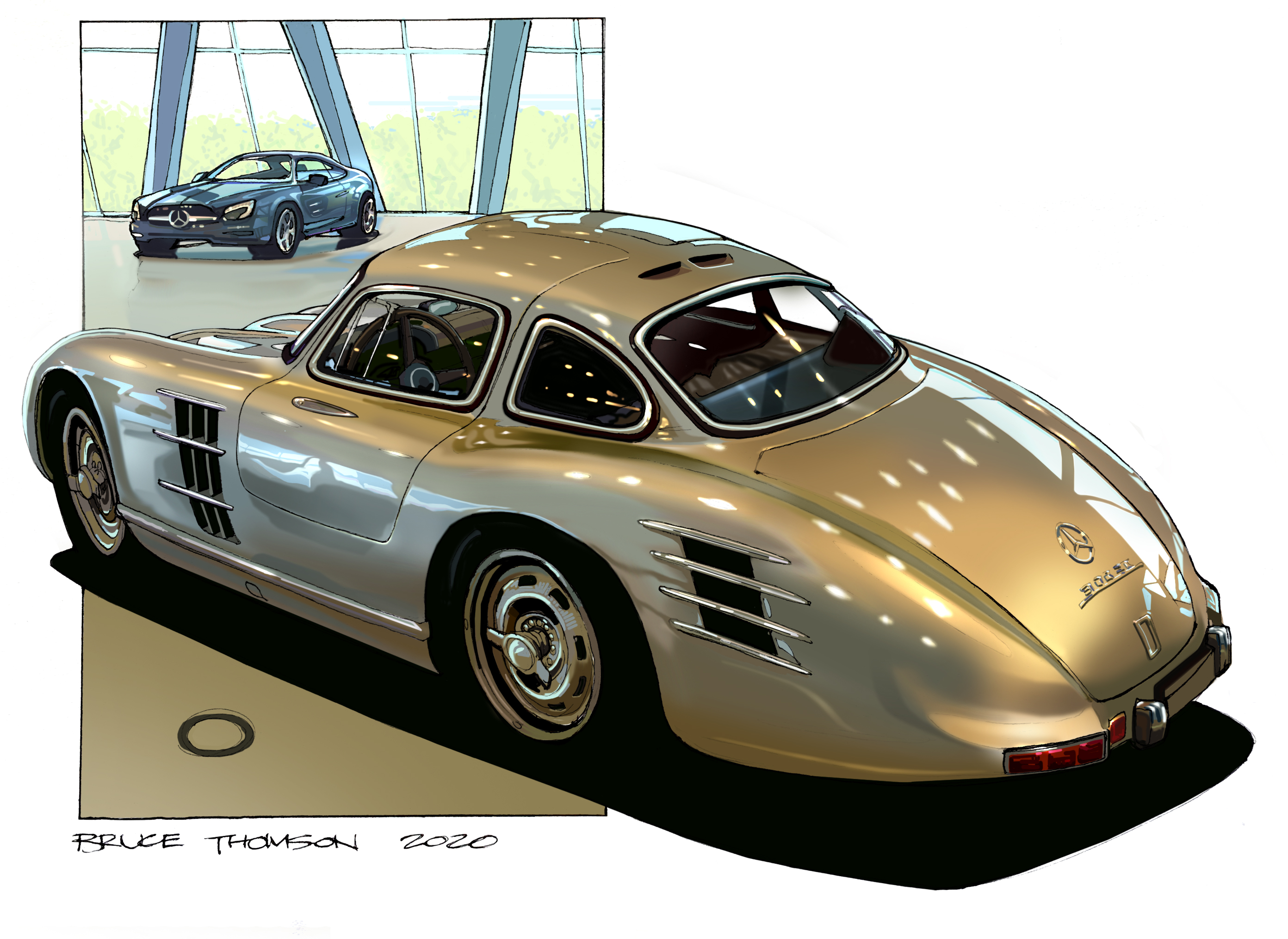 Mercedes 300SL Prototype – Caught in my headlights